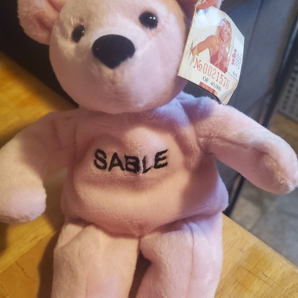 WWE | Toys | Sable Official Wwf Wwe Attitude Era Plush Bear 9 Inch Rare ...